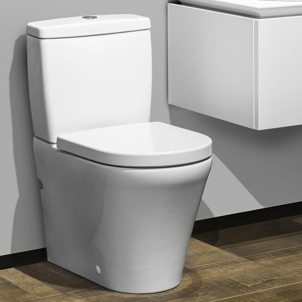 Villeroy And Boch O.Novo Close Coupled DirectFlush Rimless WC Pan With ...