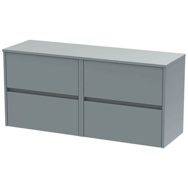Hudson Reed Havana 1205 x 390mm Wall Hung Four Drawer Vanity Unit And ...