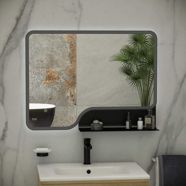 Rak Ornate LED Illuminated 600 x 800mm Mirror With Demister Pad ...