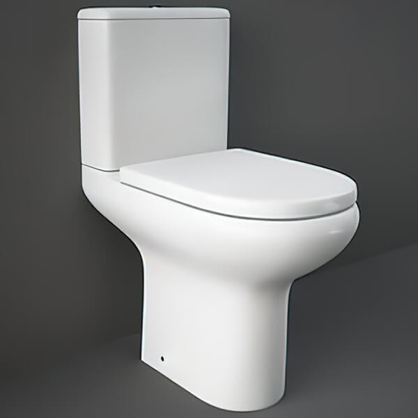 RAK Compact Deluxe 45cm High Full Access White WC with Soft Close Seat Urea