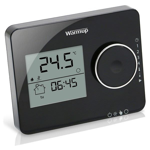 Warmup Tempo Porcelain White Programmable Digital Thermostat | ELT PW