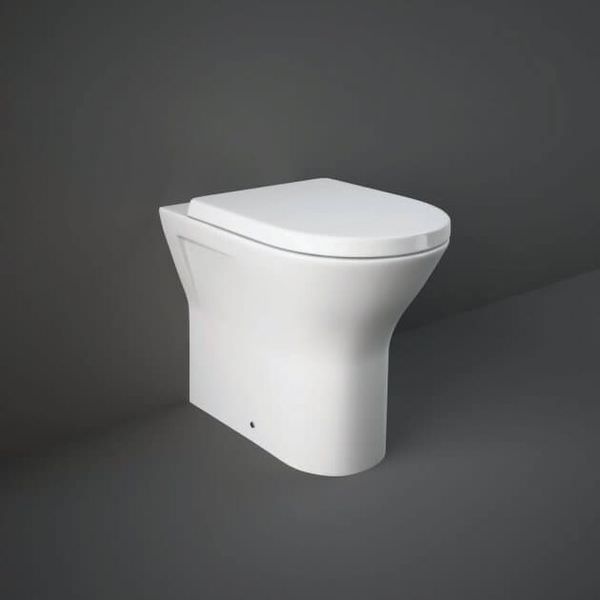 RAK Resort 425mm Comfort Height Back To Wall Rimless WC With Soft Close ...