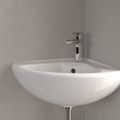 Villeroy And Boch O.Novo 415mm 1 Taphole White Alpin Corner Basin With ...
