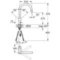 Grohe Minta Monobloc Kitchen Sink Mixer Tap With Swivel Tubular Spout