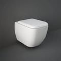 RAK Metropolitan Wall Hung WC Pan With Soft-Close Seat White