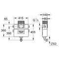 Grohe WC Concealed Cistern 0.82m - 38422000