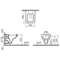 VitrA S20 480mm Wall-Hung Short Projection WC Pan