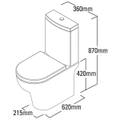 Roper Rhodes Note Close Coupled WC Pan White With Cistern And Seat | NCCPAN